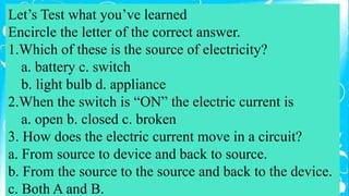 SCIENCE 5 PPT Q3 W6 - Parts Of An Electric Circuit (2).pptx