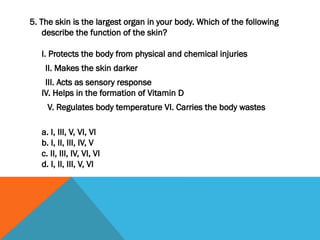 SCIENCE 5 Q2 WEEK 1 SKELETAL, INTEGUMENTARY AND DIGESTIVE SYSTEM | PPTX