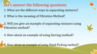 SCIENCE 6 DEMO.pptx | Chemistry | Science