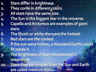 Characteristics of Stars | PPTX