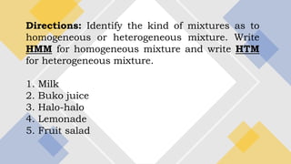 Science 6 Mixtures.pptx