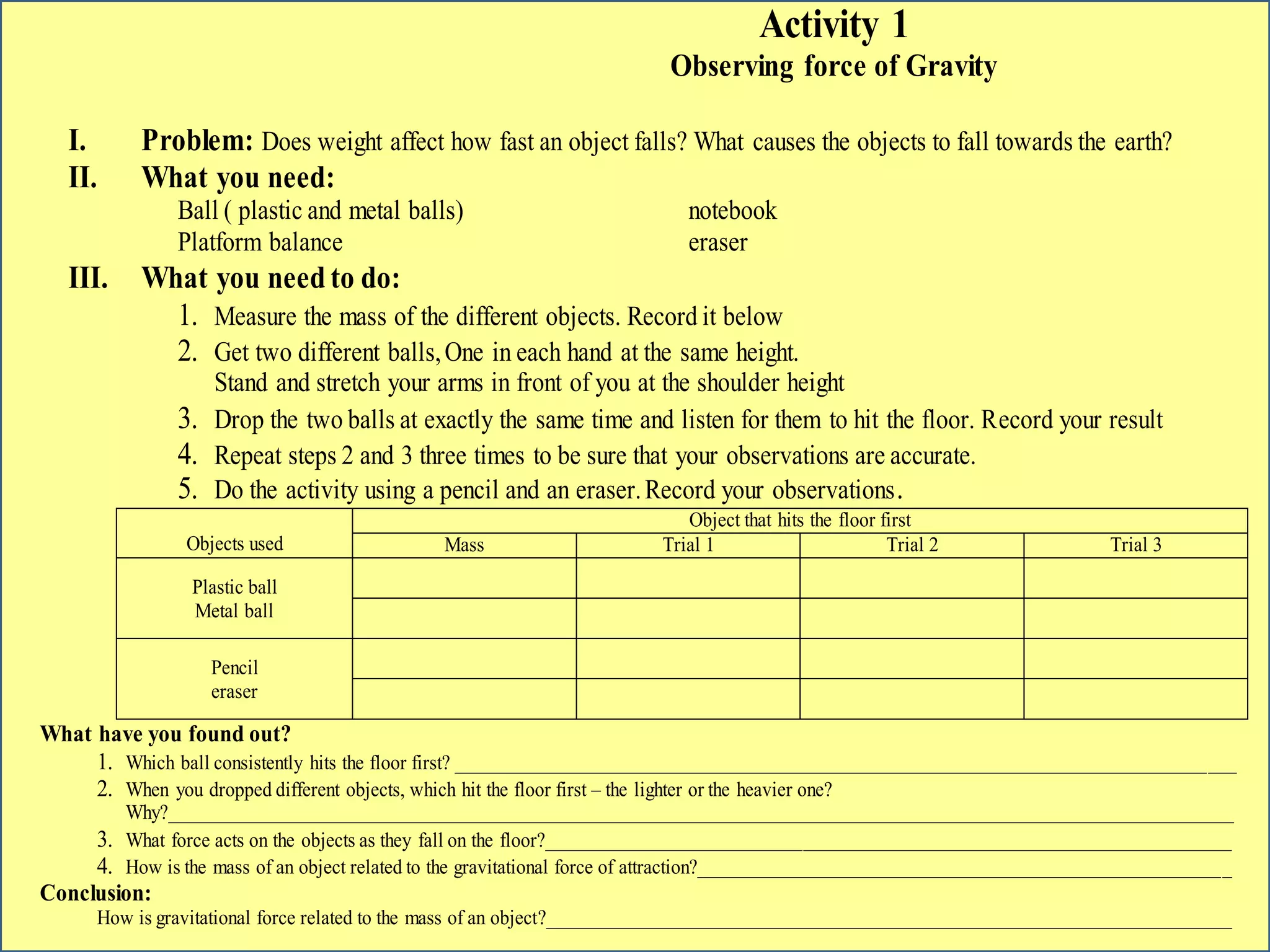 Science 6 Ppt Q3 W2 Gravitation And Frictional Forcesppt