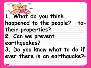 SCIENCE 6 PPT Q4 - Precautionary Measure Before,during,after Earthquake ...