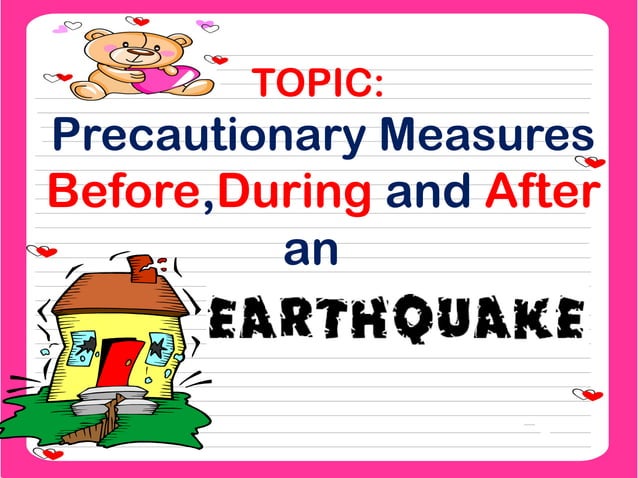 SCIENCE 6 PPT Q4 - Precautionary Measure Before,during,after Earthquake ...