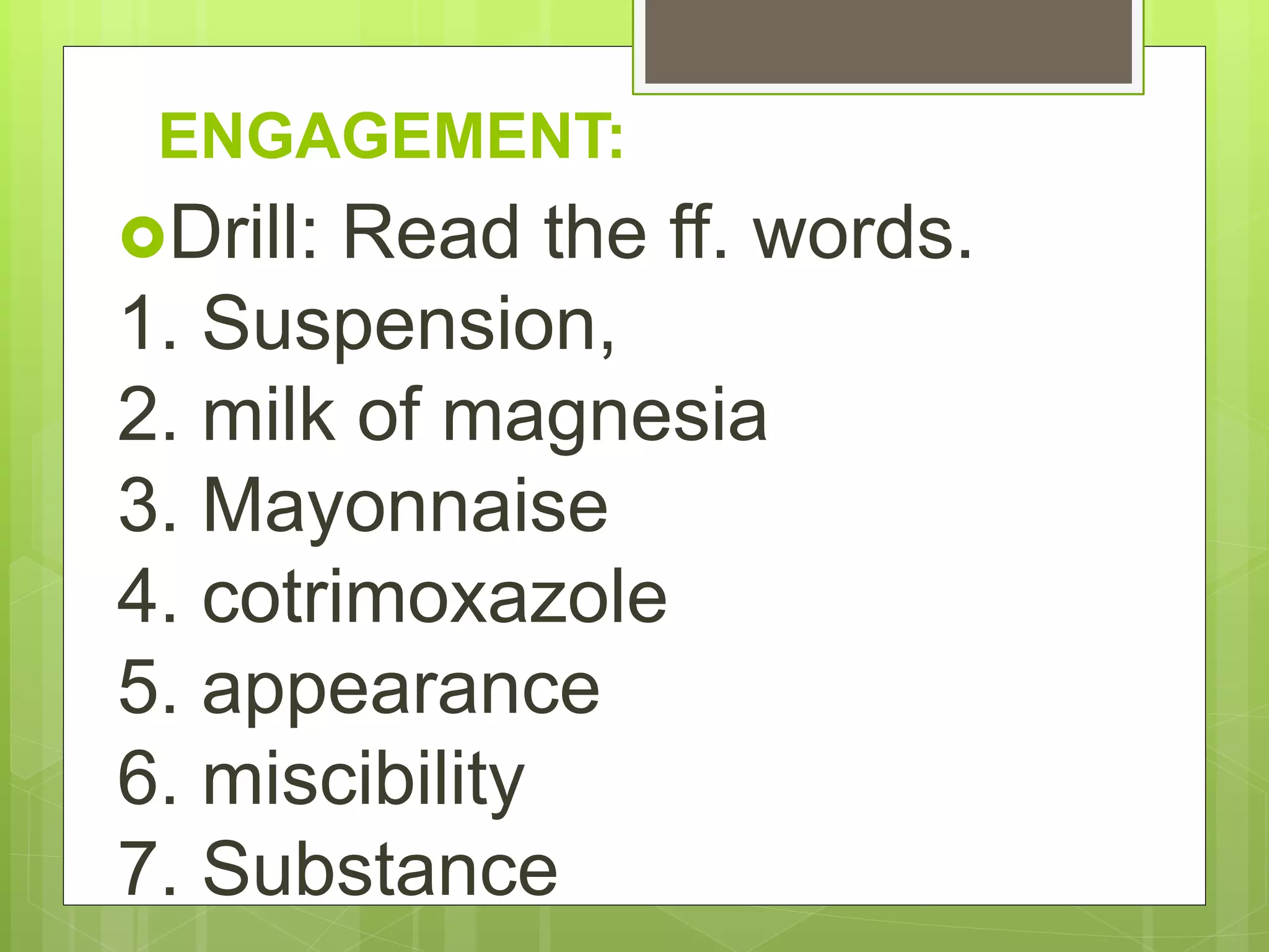 Science 6 Q1 lesson 8 DESCRIBE THE APPEARANCE AND USES OF SUSPENSION.pptx