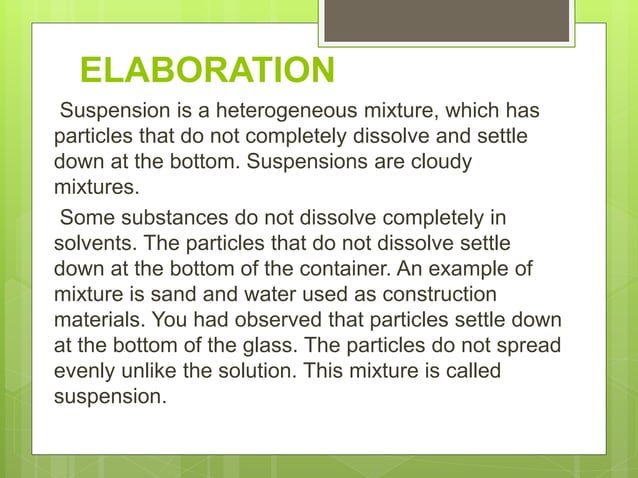 Science 6 Q1 lesson 8 DESCRIBE THE APPEARANCE AND USES OF SUSPENSION.pptx