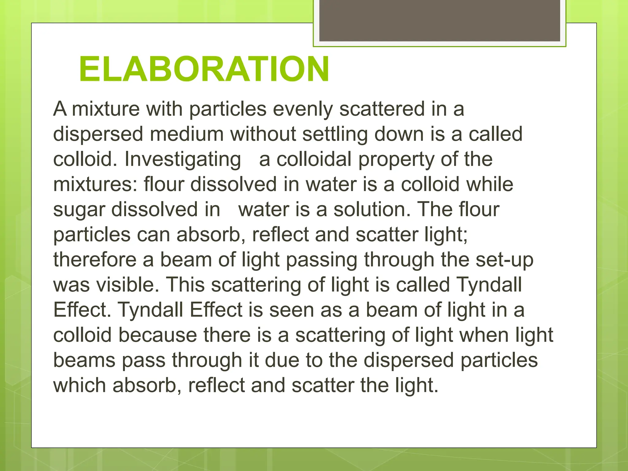 Science 6 Q1 lesson 9 DESCRIBE THE APPEARANCE AND USES OF COLLOIDS ...