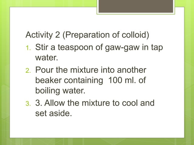 Science 6 Q1 lesson 9 DESCRIBE THE APPEARANCE AND USES OF COLLOIDS ...