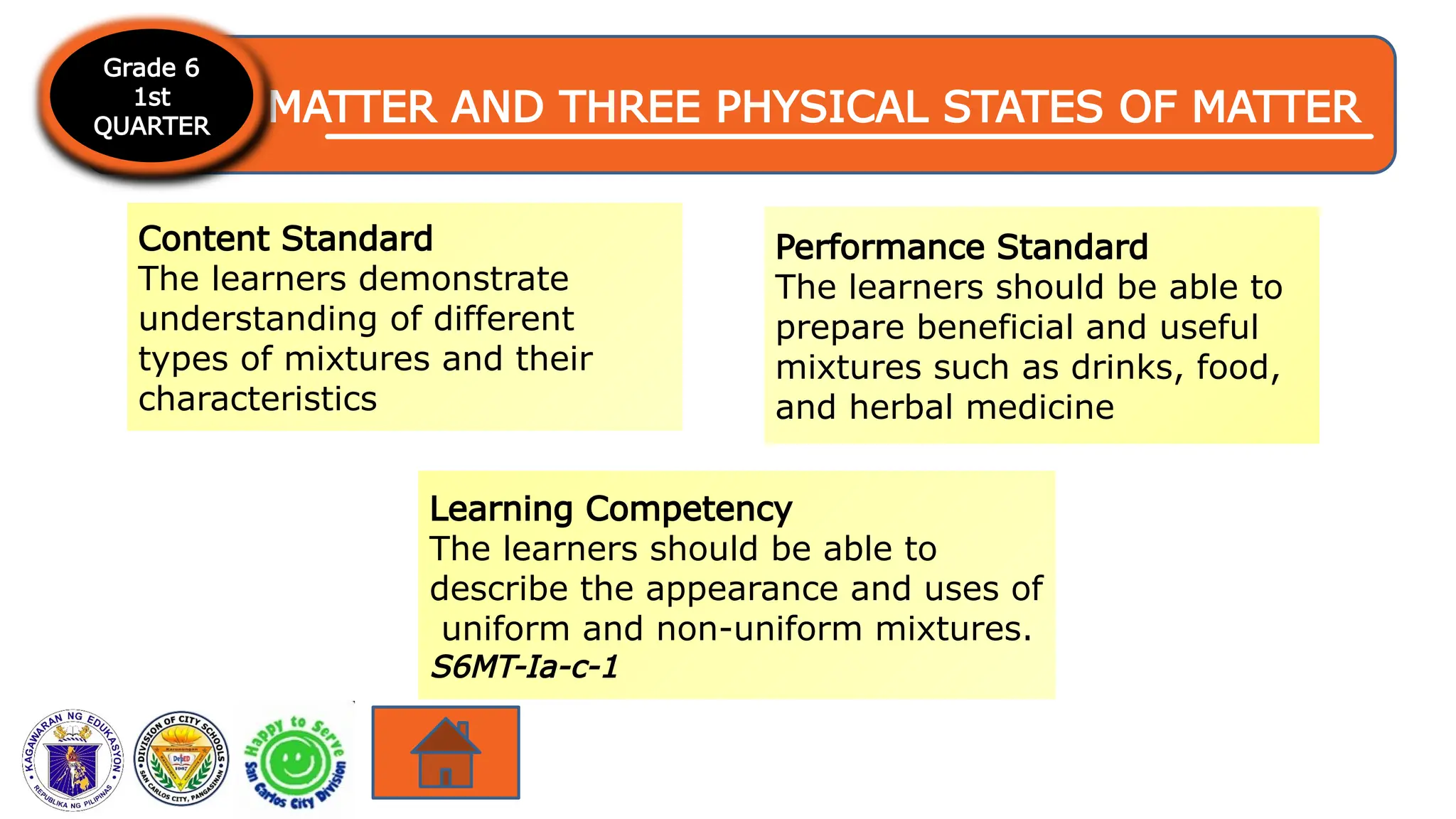 Science 6 Q1wk1 day 1 matter and miztures | PPTX