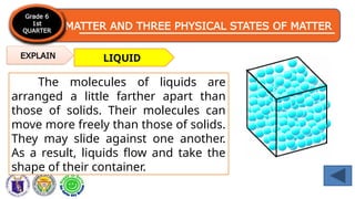 Science 6 Q1wk1 day 1 matter and miztures | PPTX