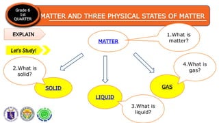 Science 6 Q1wk1 day 1 matter and miztures | PPTX