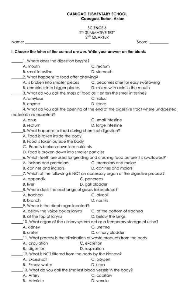 SCIENCE Summative Test No. 3 second periodical | PDF