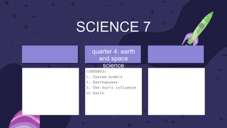 SCIENCE Subject grade 7 course orientation | PPTX