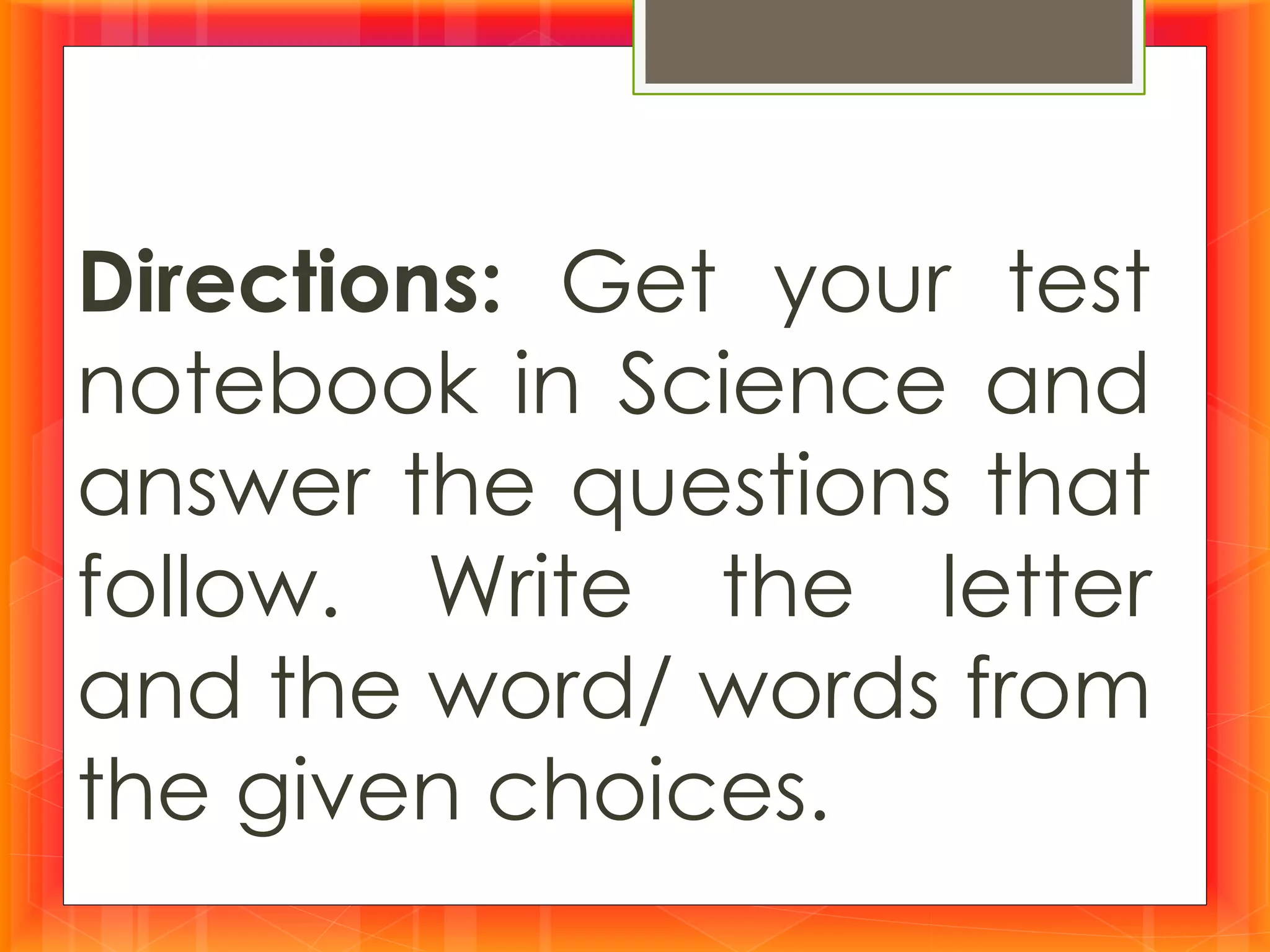Science 7 -3rd Quarter Pretest | PDF