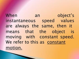 Science 7 - Describing Motion | PDF