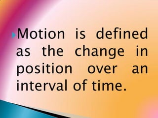 Science 7 - Describing Motion | PDF