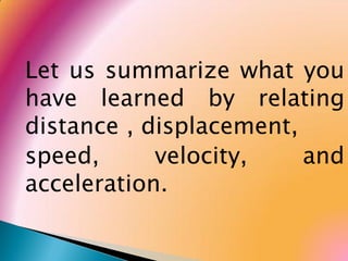 Science 7 - Describing Motion | PDF