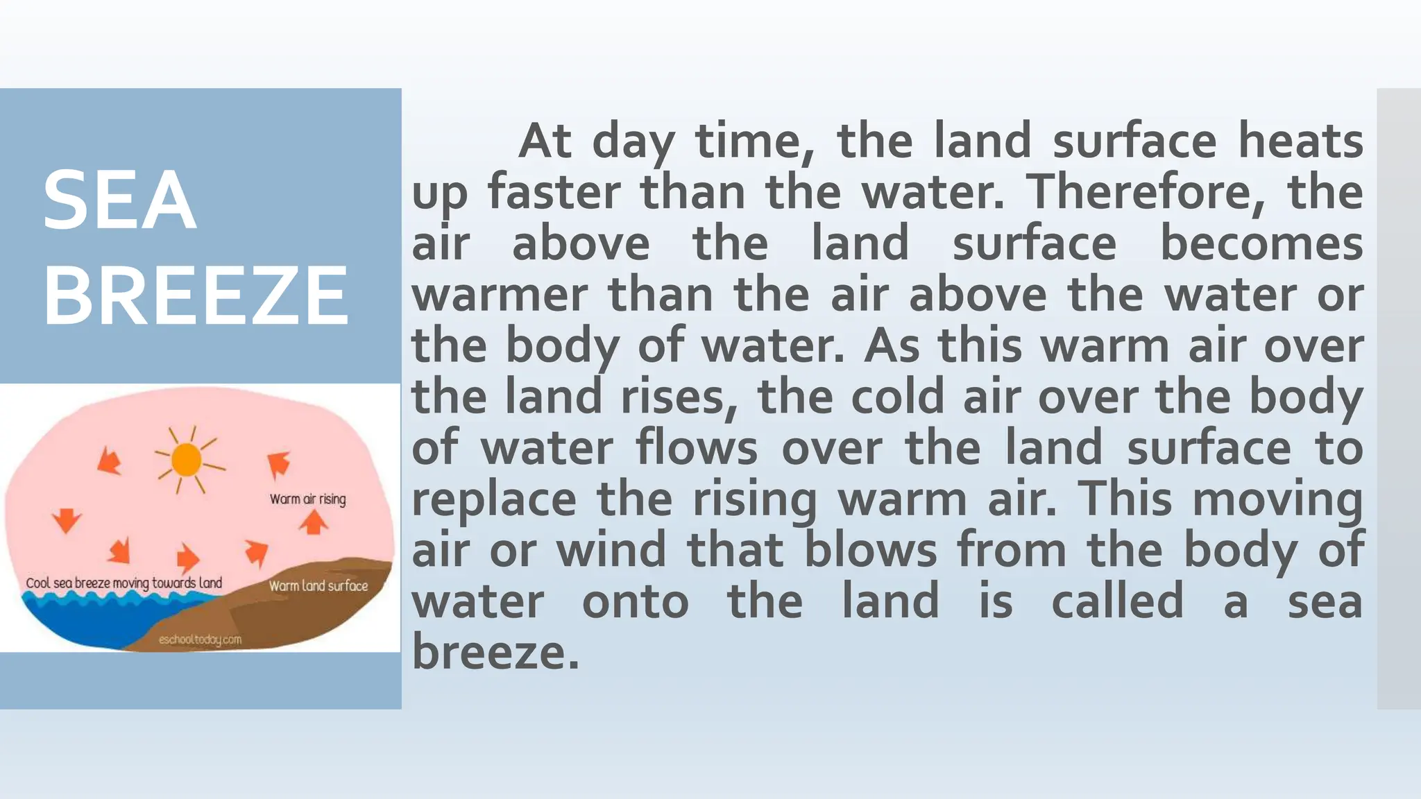 Science 7 - LAND and SEA BREEZE and its Characteristics | PPTX ...