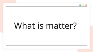 The particle model of matter is a theory that explains how particles in ...
