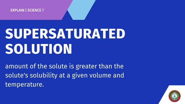Science 7 - Saturated and Unsaturated Solutions.pdf | Chemistry | Science