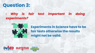 Science 7_Lesson 1_Consolidation.pptx | Educational Assessment | Education