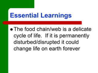 Science 7 notes glb lab 04b food chains and food webs | PPTX