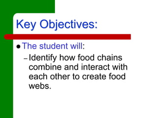 Science 7 notes glb lab 04b food chains and food webs | PPTX