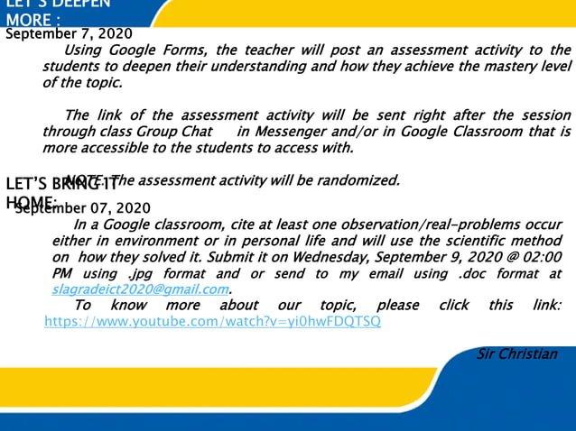 SCIENCE7: Components of Scientific Investigation | PPTX | Science