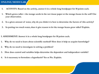 SCIENCE7: Applications of Scientific Investigation | PPTX