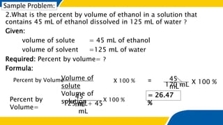 SCIENCE7: Concentrations of a Solution | PPTX