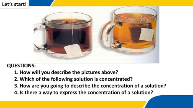 SCIENCE7: Concentrations of a Solution | PPTX | Chemistry | Science