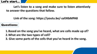 SCIENCE7: Plant and Animal Cells | PPTX