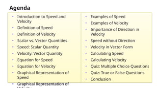 SCIENCE 7 Q3 6 Distinguish Between Speed and Velocity Using the Concept ...