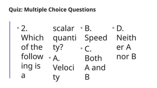 SCIENCE 7 Q3 6 Distinguish Between Speed and Velocity Using the Concept ...