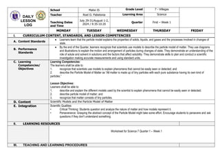 lesson Plan in Science 7_week 1 (models) | DOCX