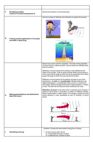 SCIENCE 8 DAILY LESSON LOG QUARTER 1 WEEK 4 | DOCX