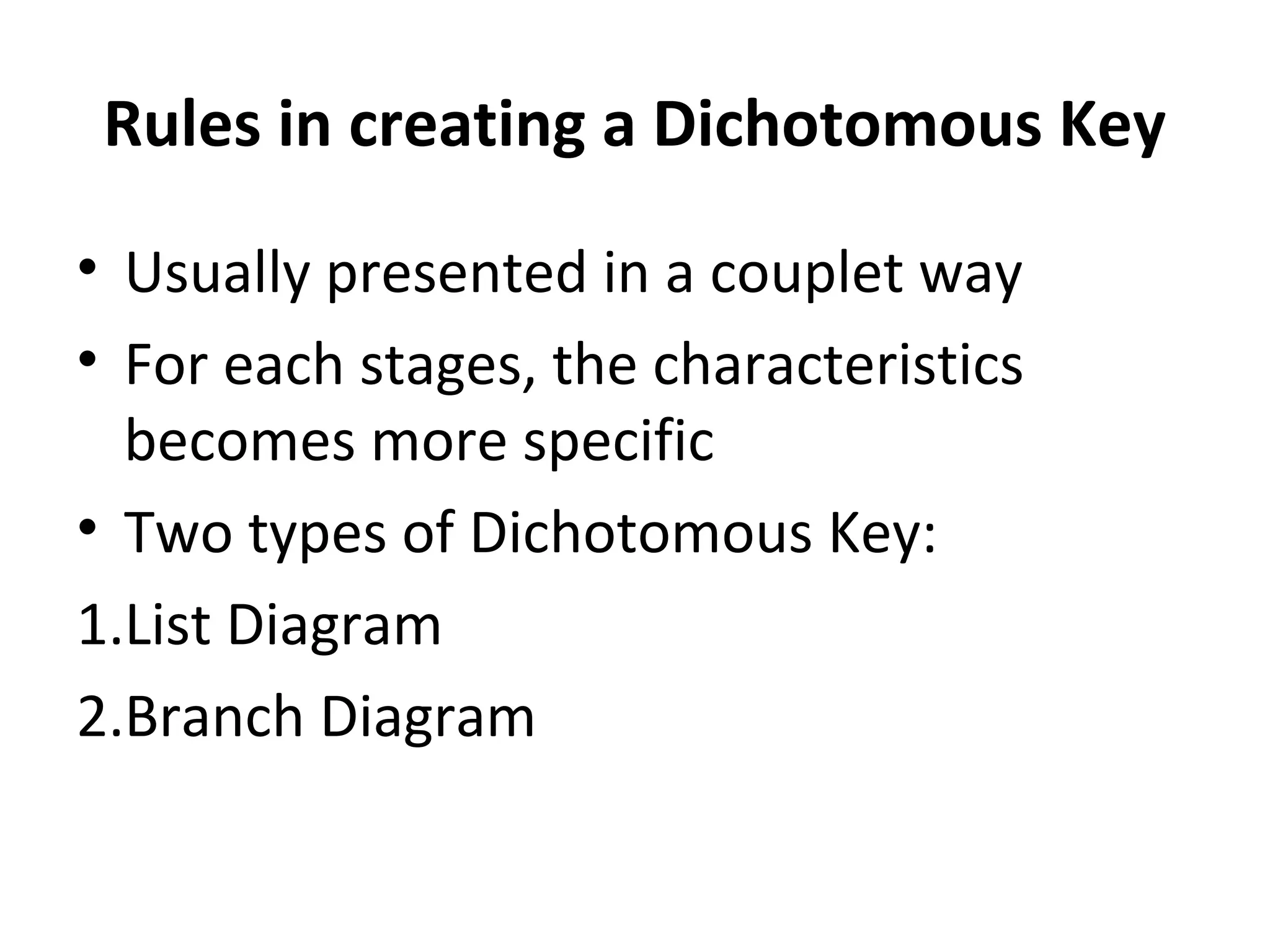 Dichotomous Key | PPT
