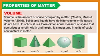 Science 8- Week 1-2 3RD QUARTER phase of matter | PPTX