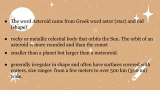 Science 8 2nd Qtr Lesson 5 Asteroid and Comet.pptx