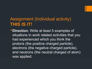SCIENCE 8 COT, ATOMIC STRUCTURE 3RD QUARTER | PPTX | Chemistry | Science