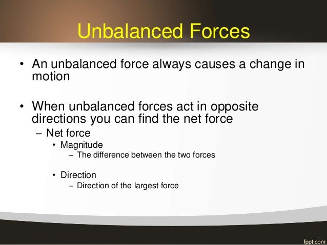 What Is The Difference Between A Balanced Force And An Unbalanced Force