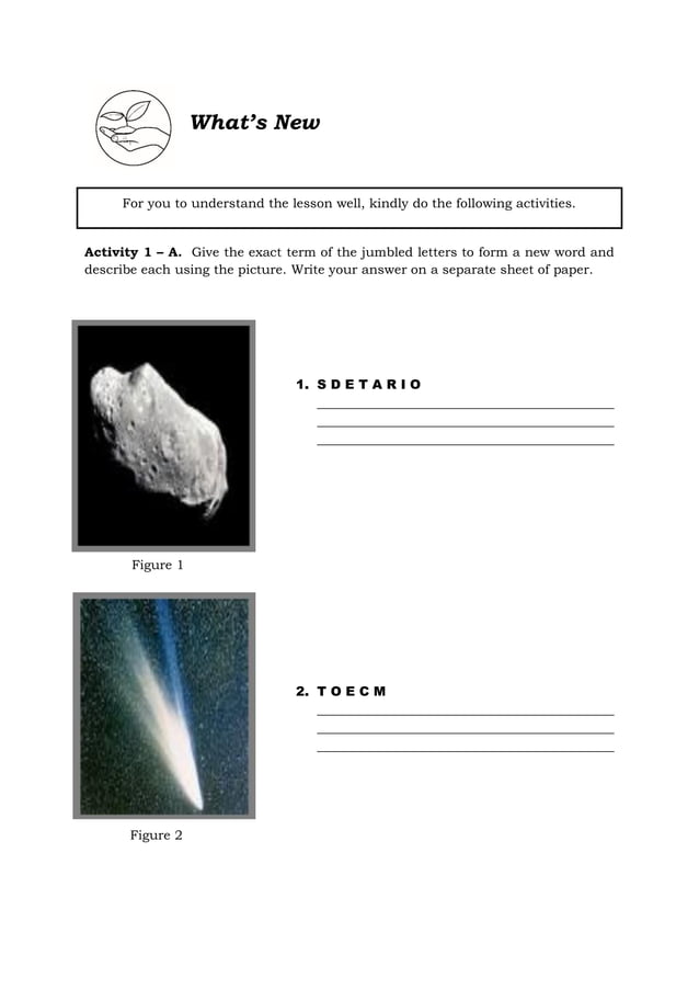 science8_q2_mod6_Comets, Asteroids and Meteors.pdf | Educational ...