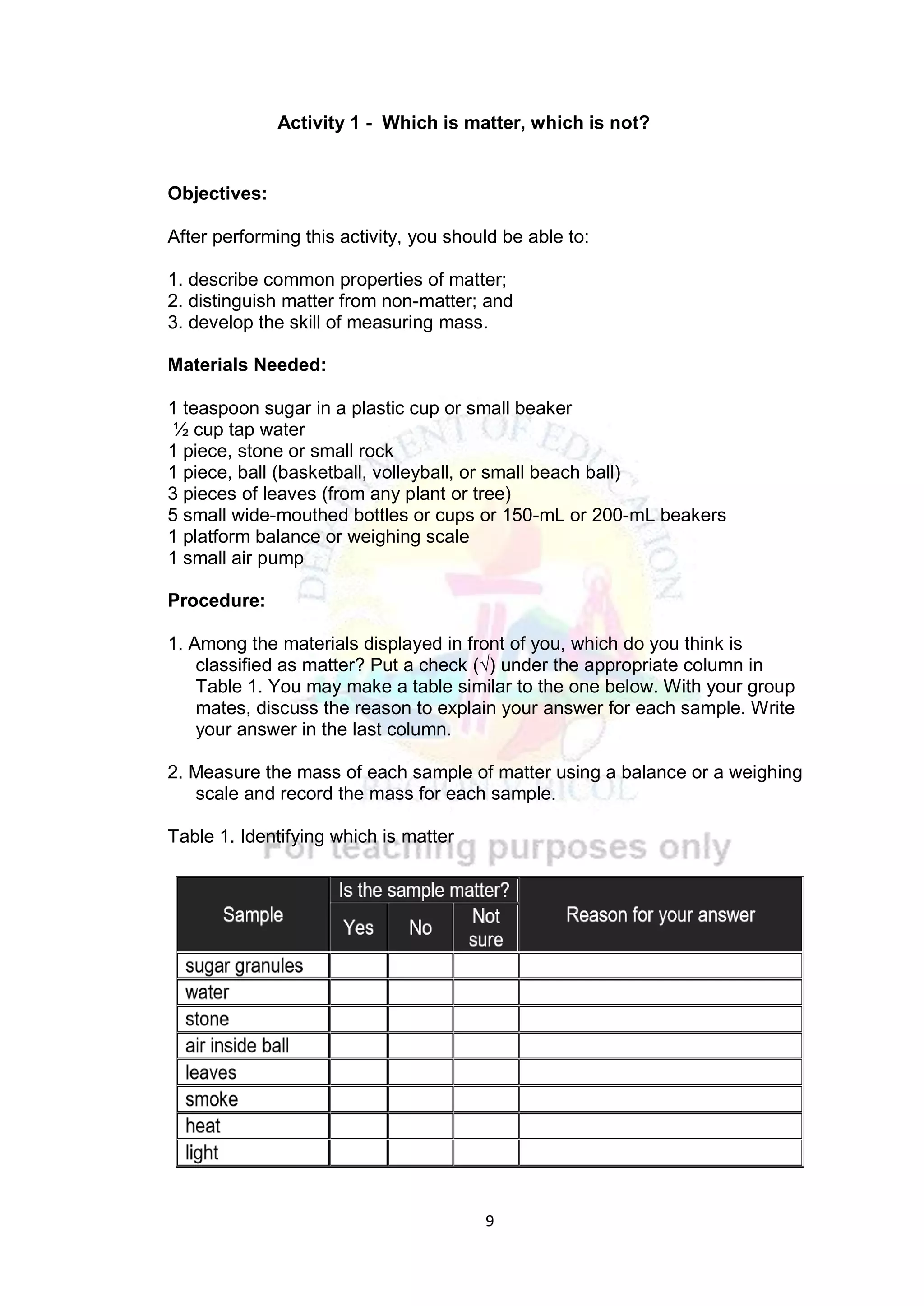 Science 8 Q3.pdf | Chemistry | Science