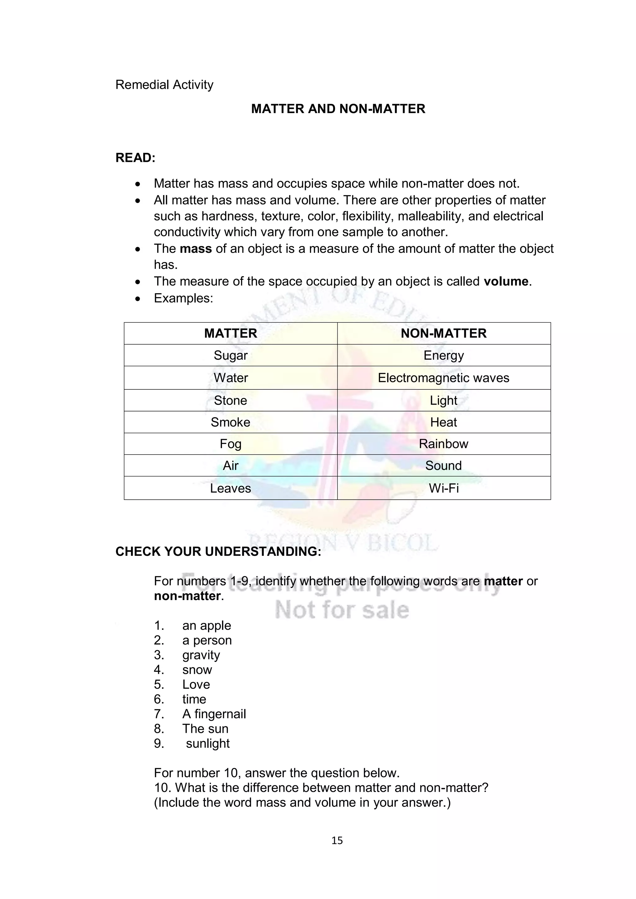 Science 8 Q3.pdf | Chemistry | Science