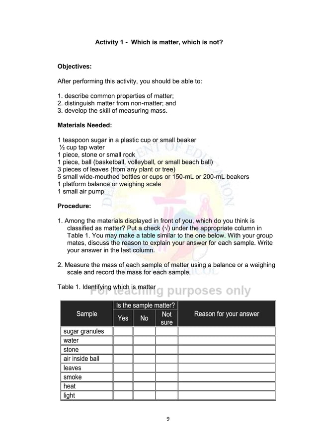 Science 8 Q3.pdf | Chemistry | Science
