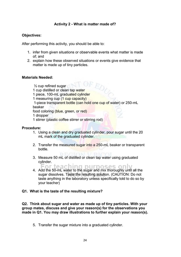 Science 8 Q3.pdf | Chemistry | Science