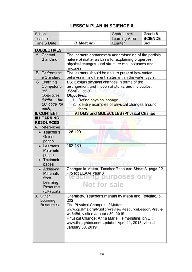 Science 8 Q3.pdf | Chemistry | Science