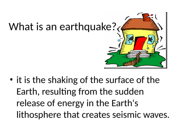 Earthquakes and Fault, Epicenter Focus and Faults and Seismic Waves | PPTX