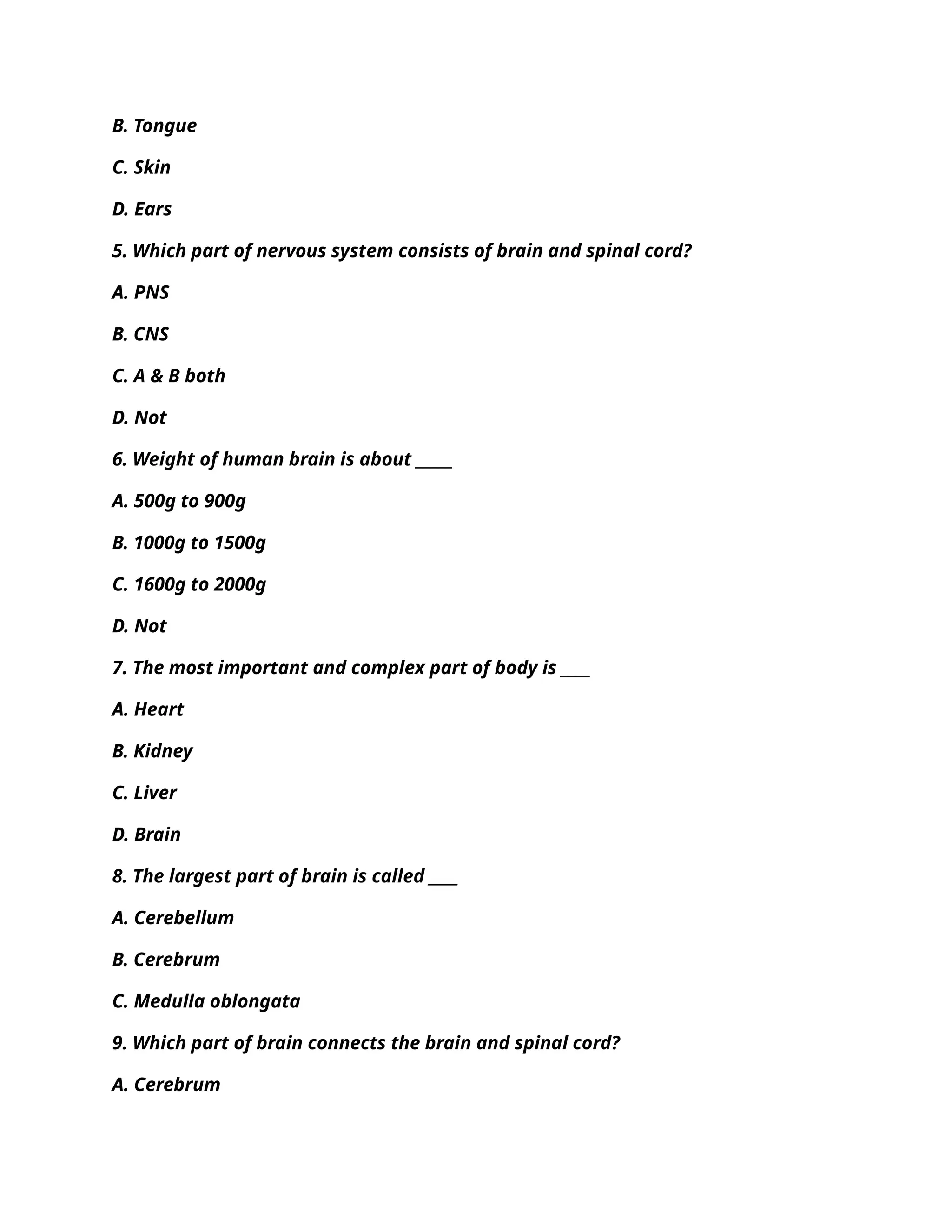 science 8 test ch 1 Rashid.docx human organ system | PDF