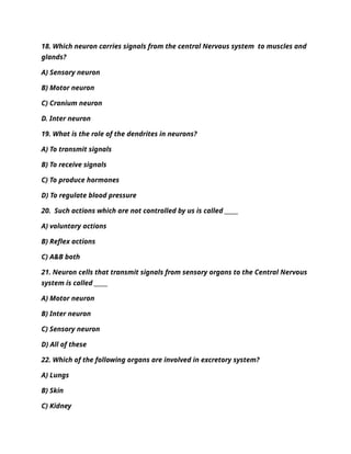 science 8 test ch 1 Rashid.docx human organ system | PDF